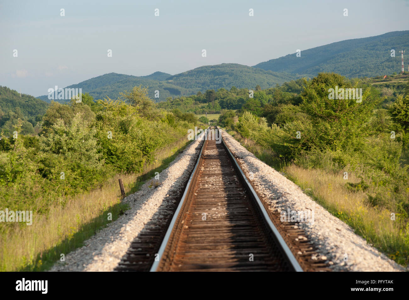Rail Travel in Serbia, The Balkans Stock Photo - Alamy