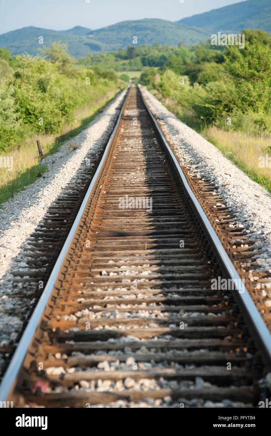 Rail Travel in Serbia, The Balkans Stock Photo - Alamy