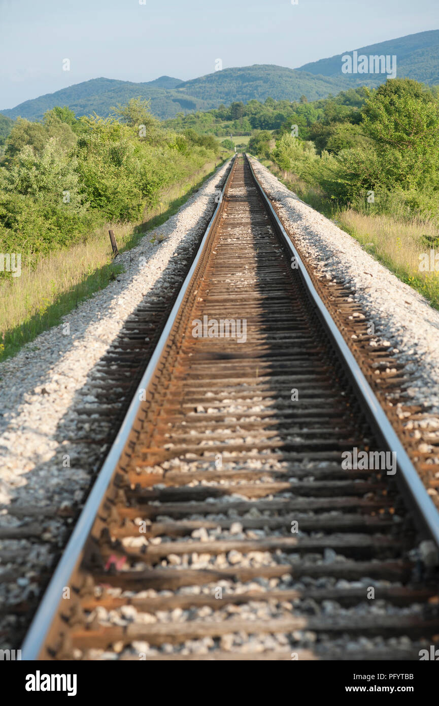 Rail Travel in Serbia, The Balkans Stock Photo - Alamy