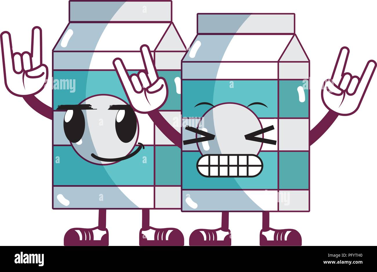 Milk box funny Stock Vector Images - Alamy