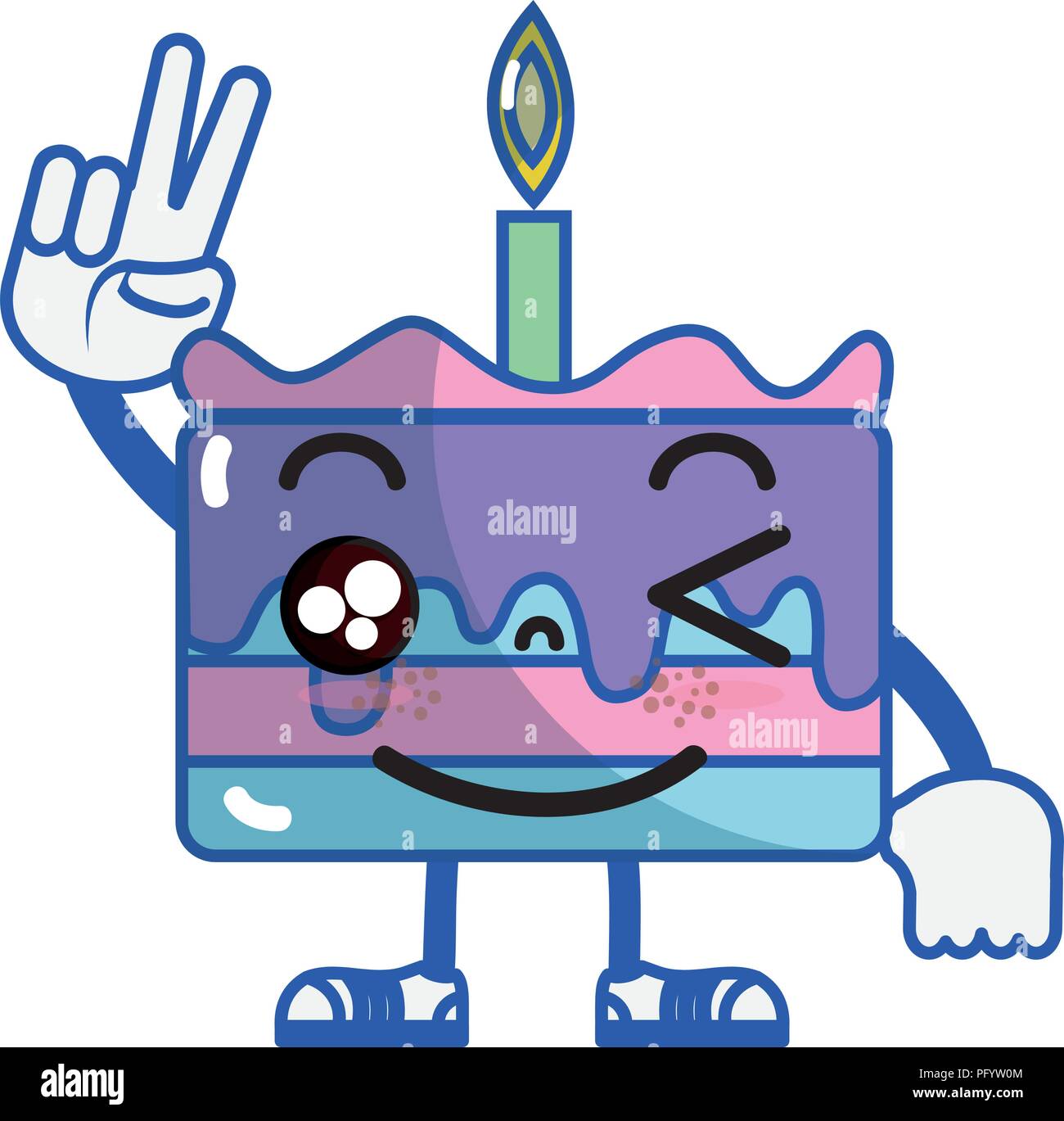 Baked funny pastry sweets Stock Vector Images - Alamy