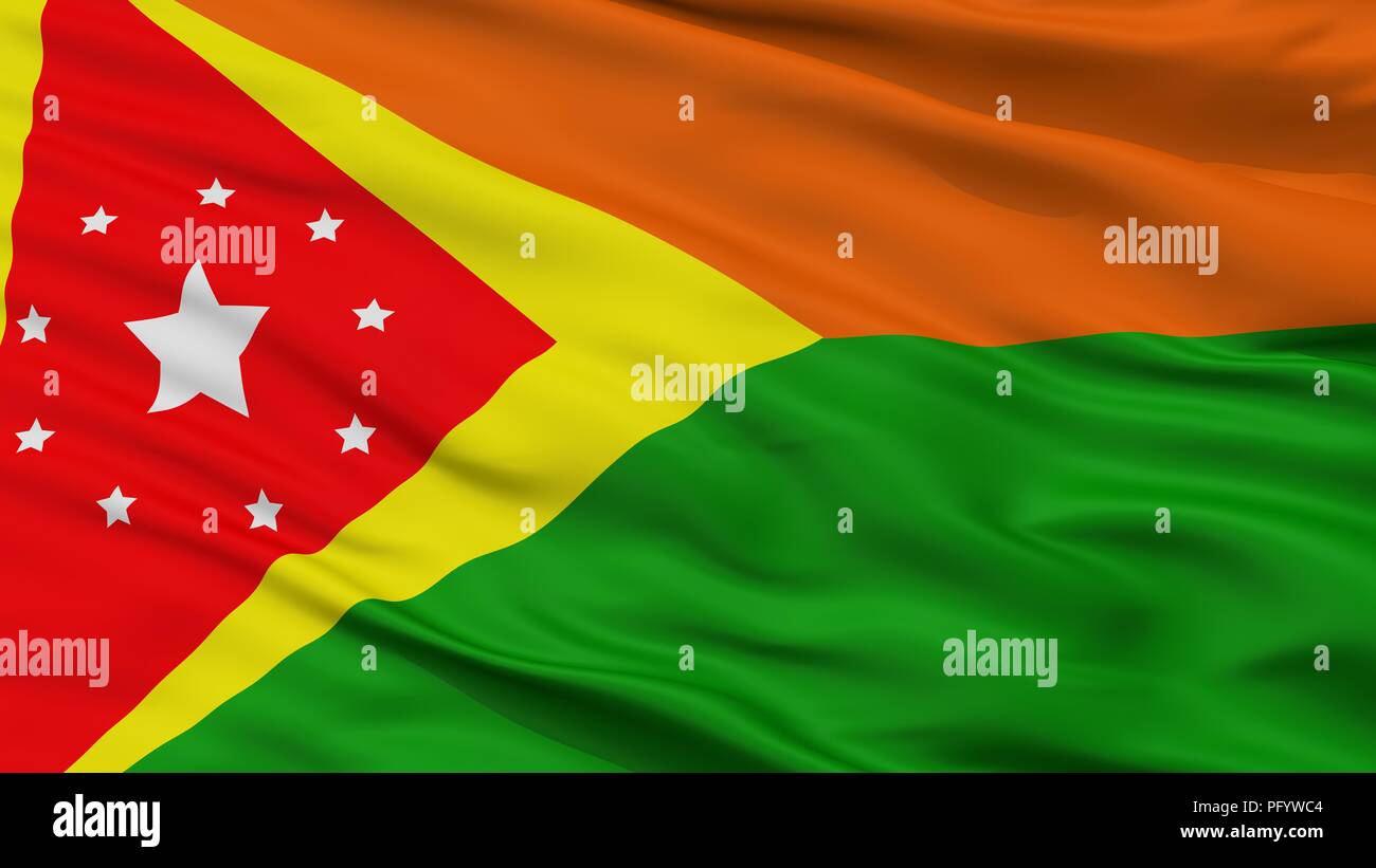 Rincon City Flag, Puerto Rico, Closeup View Stock Photo - Alamy