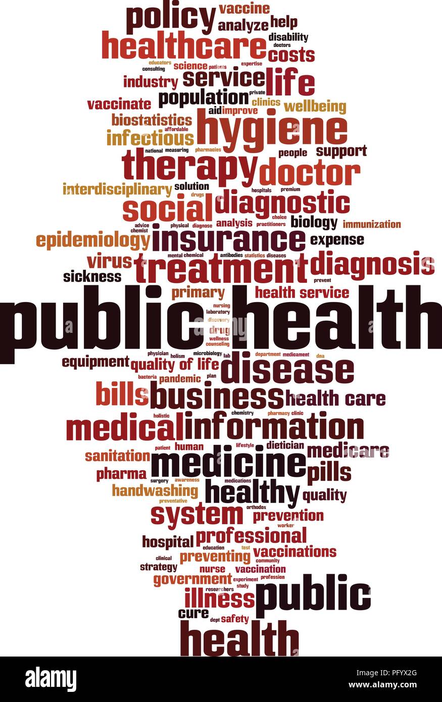 Public health word cloud concept. Vector illustration Stock Vector ...