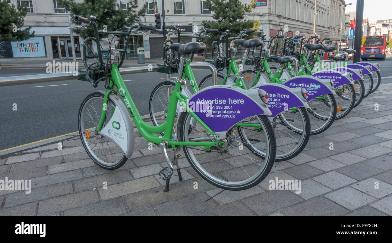 Liverpool citybike bicycles hire hi-res stock photography and images ...