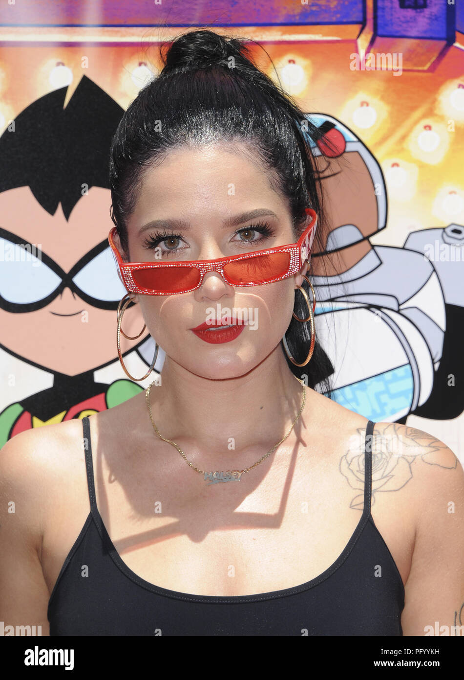 Film Premiere Teen Titans Go Featuring: Halsey Where: Los Angeles ...