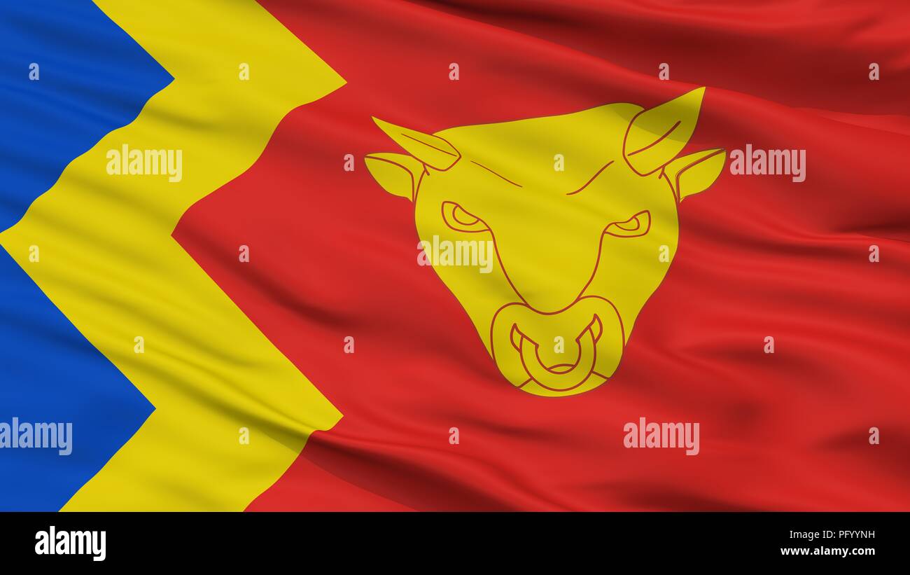 3d flag of the birmingham hi-res stock photography and images - Alamy