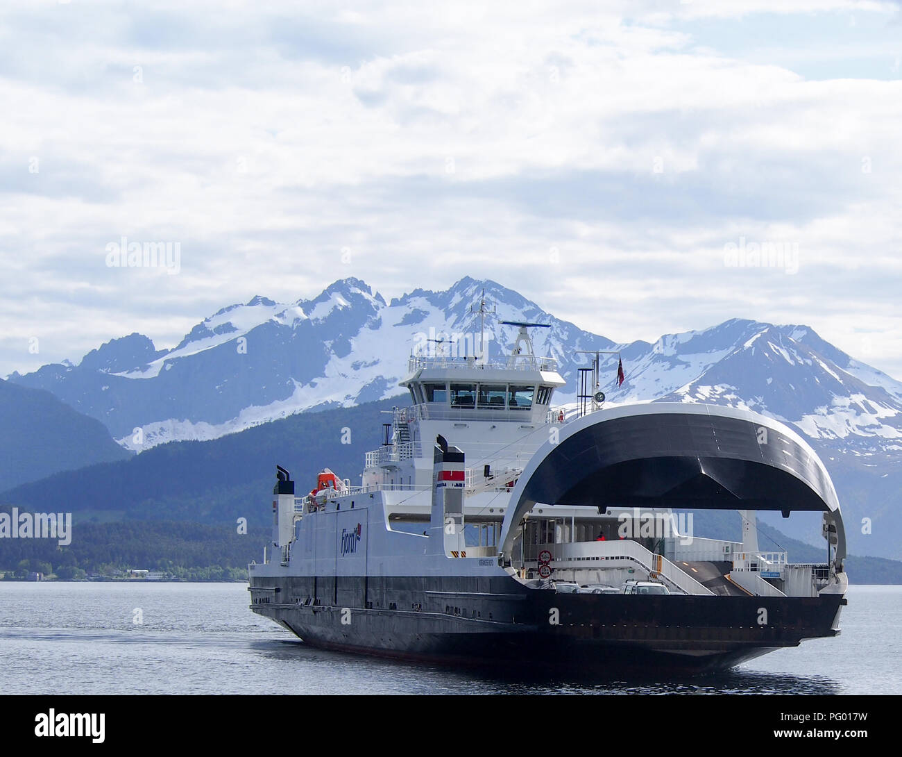 Car ferry in norwegian fjord hi-res stock photography and images - Alamy
