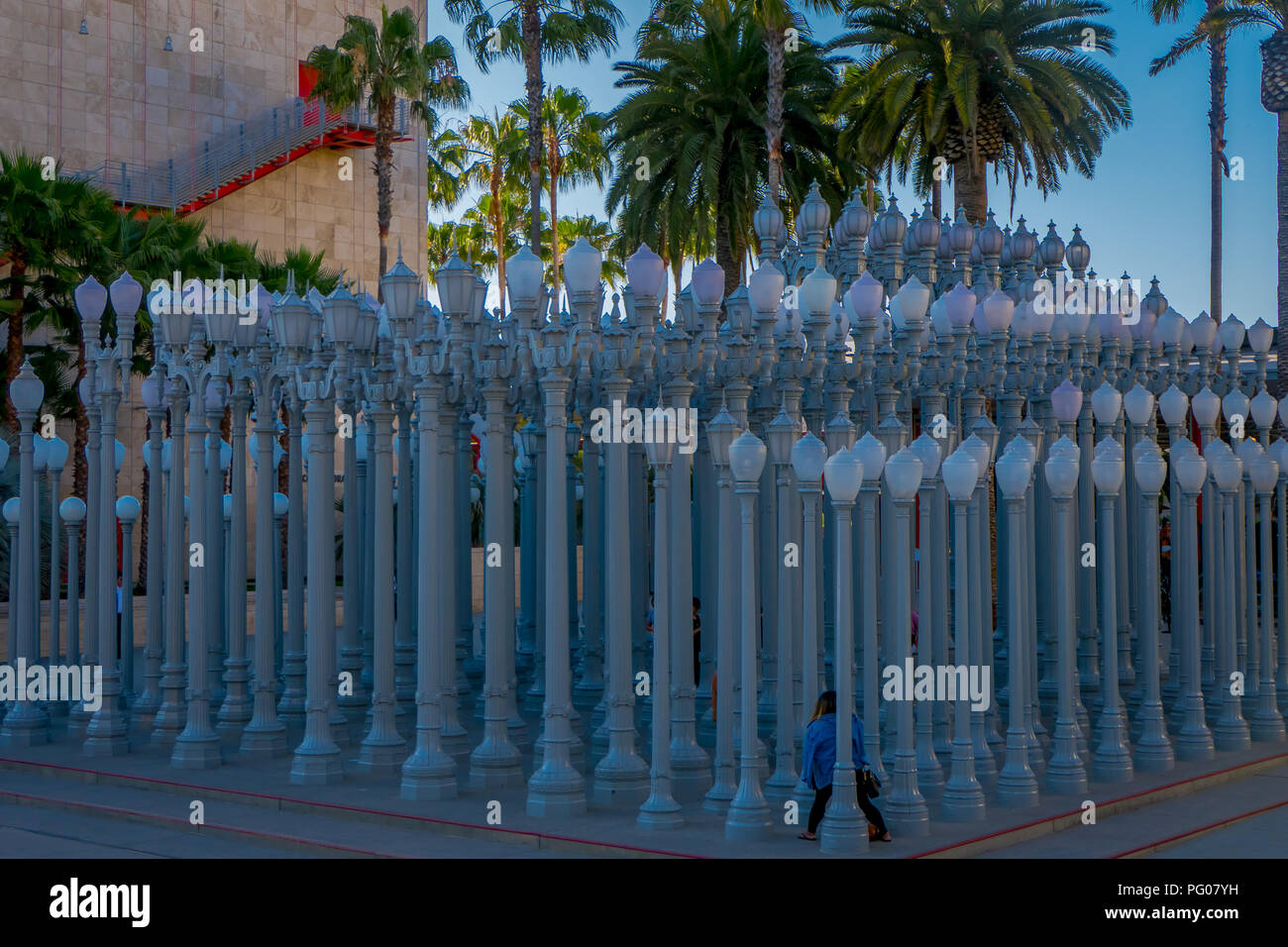 Los Angeles, California, USA, AUGUST, 20, 2018: Temporary outdoors ...