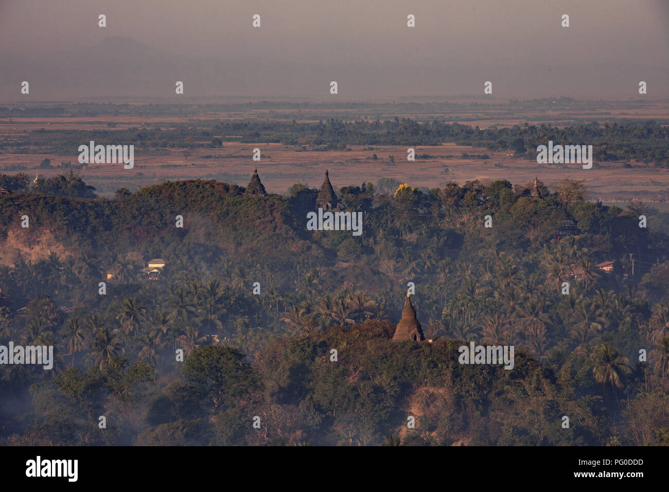 A temple surrounded by nature to pray to buddha from sunrise to sunset ...