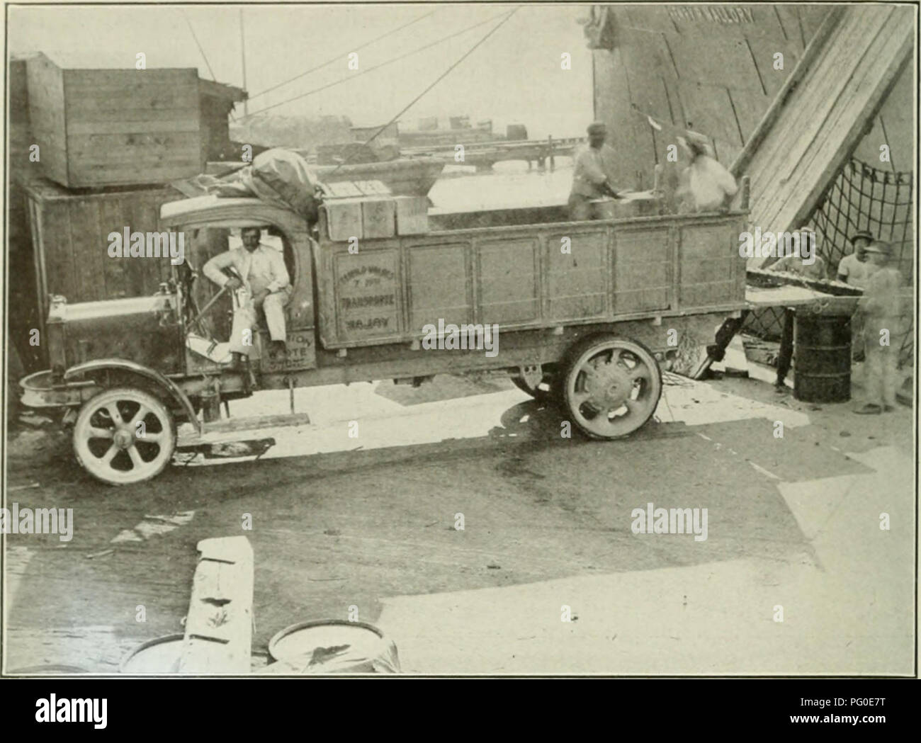 This image from *The Cuba Review* depicts trucks transporting ...