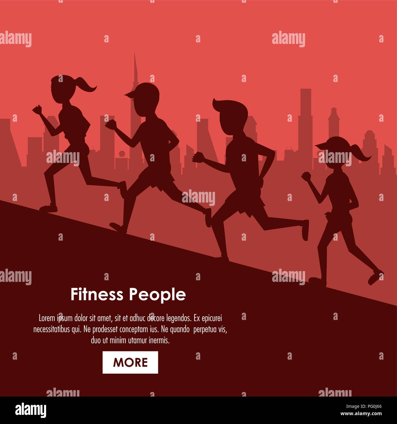 Fitness people poster Stock Vector Image & Art - Alamy