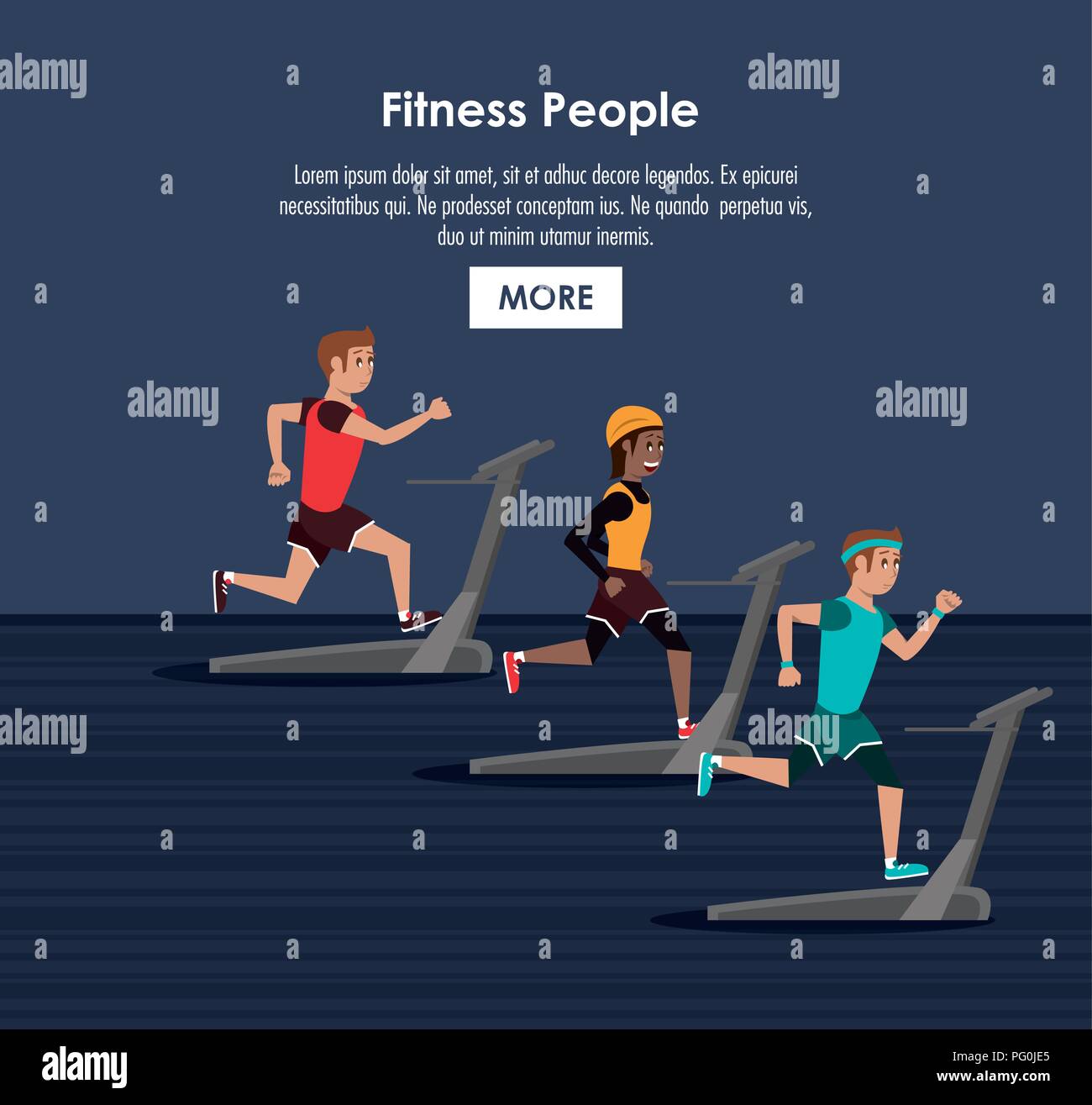 Fitness people poster Stock Vector Image & Art - Alamy