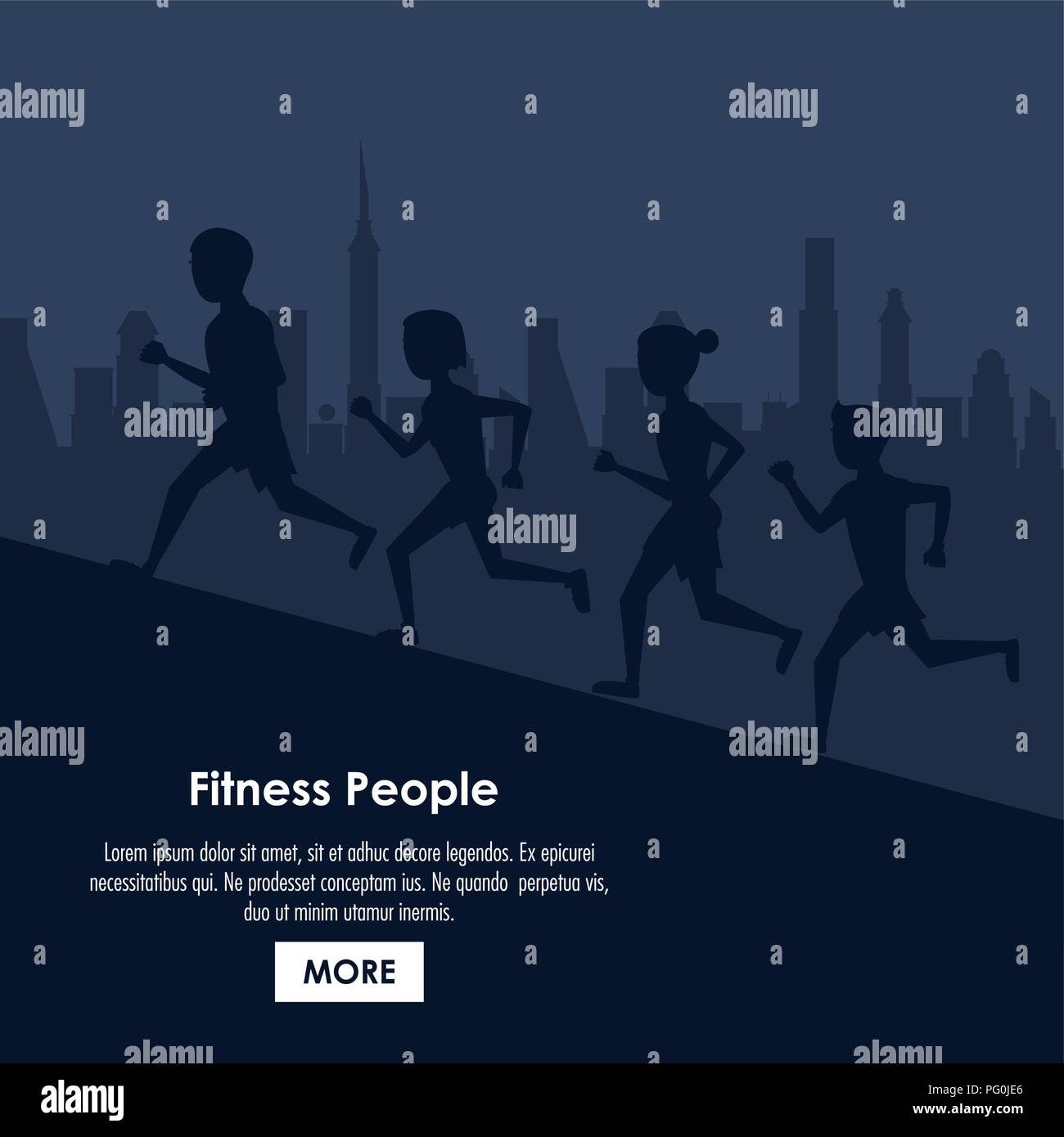 Fitness people poster Stock Vector Image & Art - Alamy