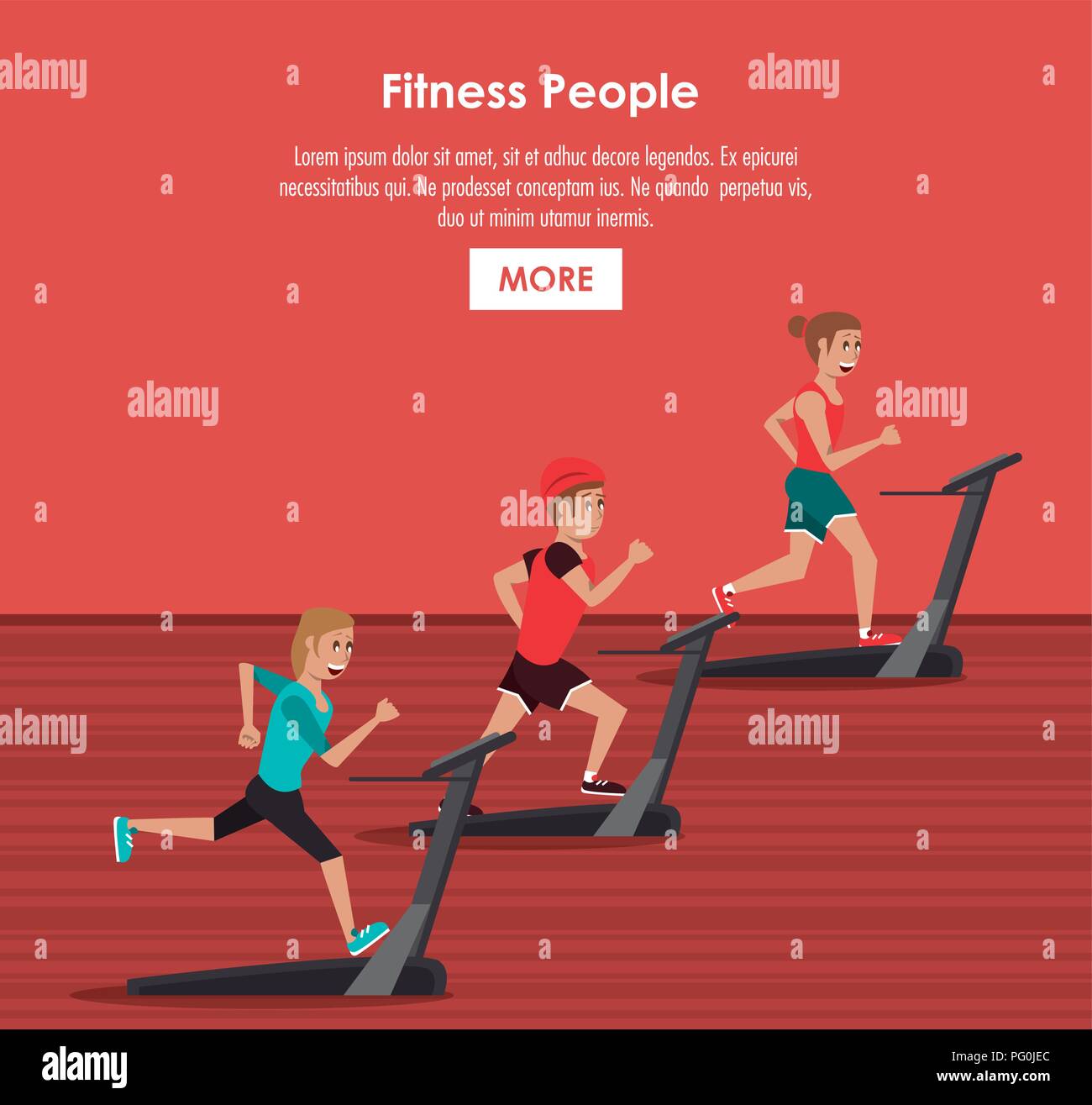 Fitness people poster Stock Vector Image & Art - Alamy
