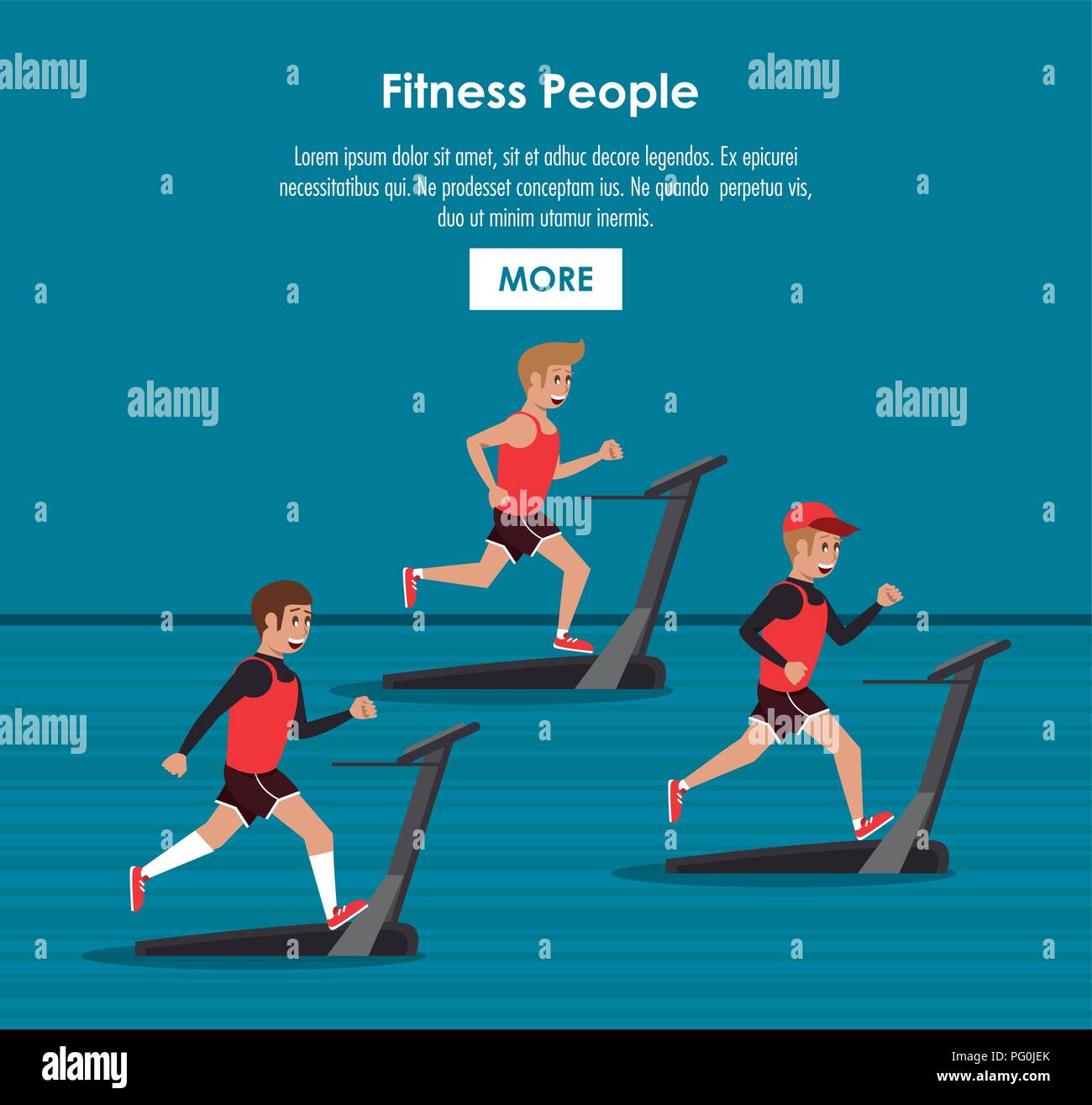 Fitness people poster Stock Vector Image & Art - Alamy