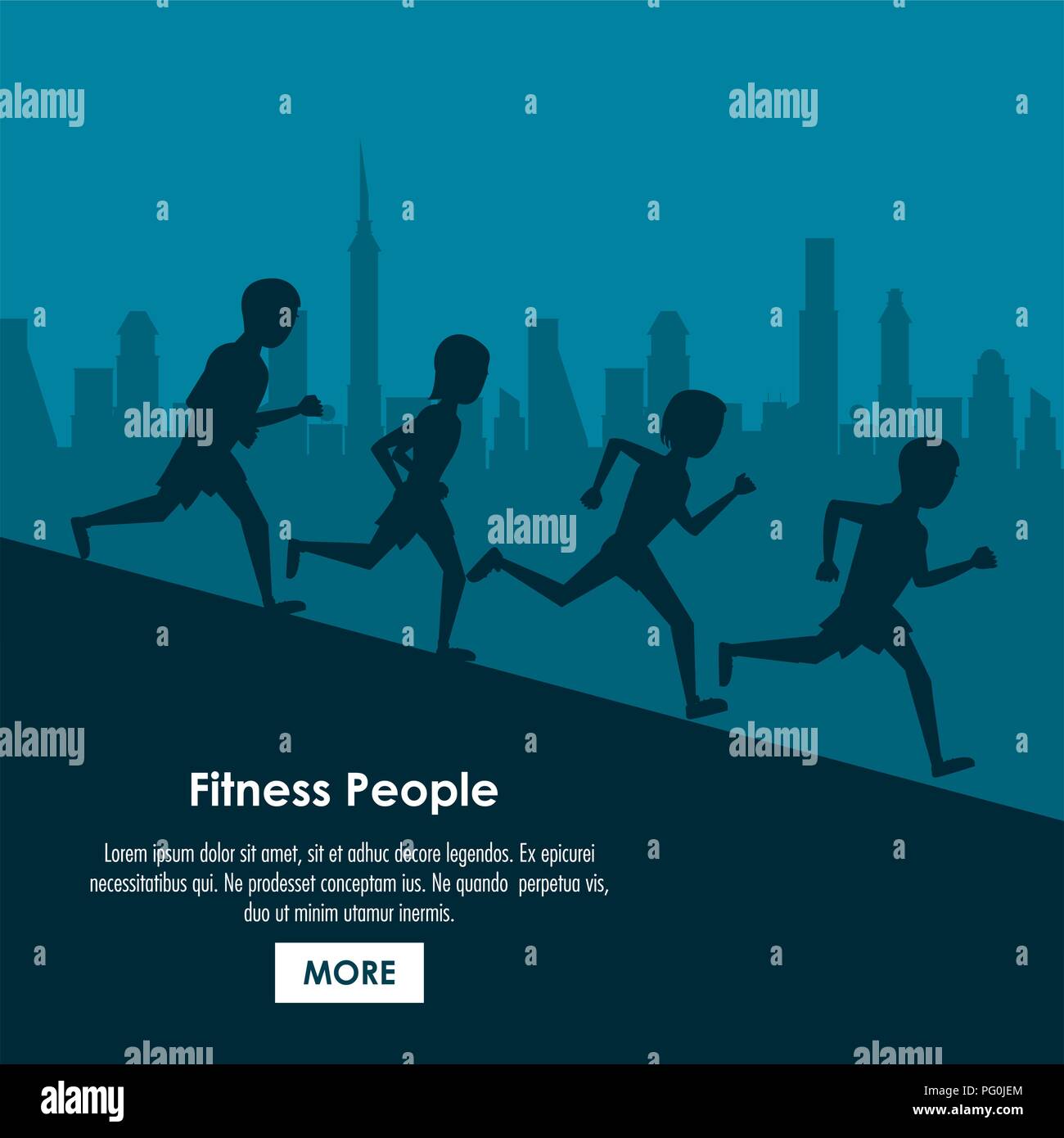 Fitness people poster Stock Vector Image & Art - Alamy