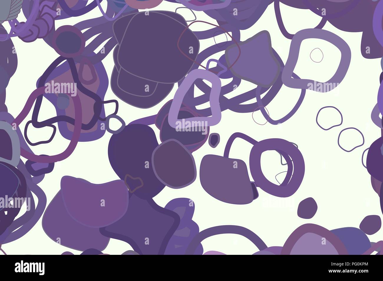 Abstract random rounded shapes geometric pattern, colorful & artistic ...