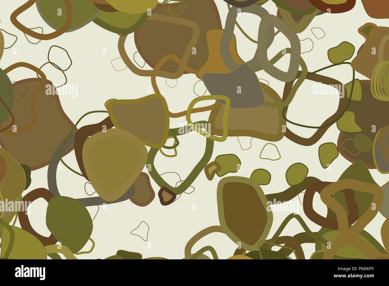 Abstract random rounded shapes geometric pattern, colorful & artistic ...