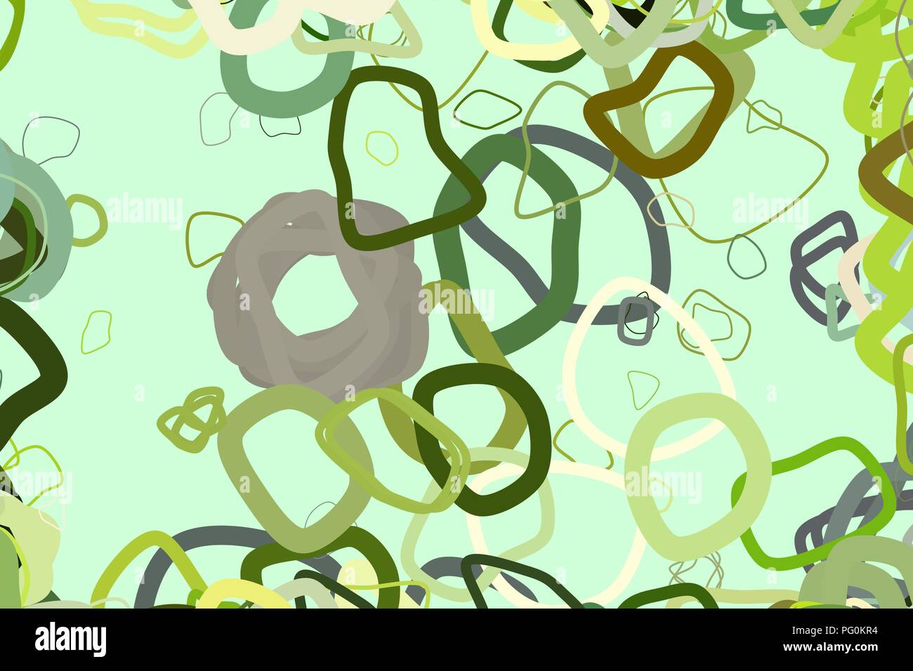 Abstract conceptual geometric random rounded shapes pattern. Good for ...