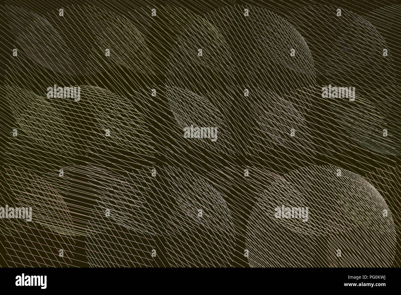 Geometric Conceptual Background Messy Random Line Circles Pattern For Design Vector