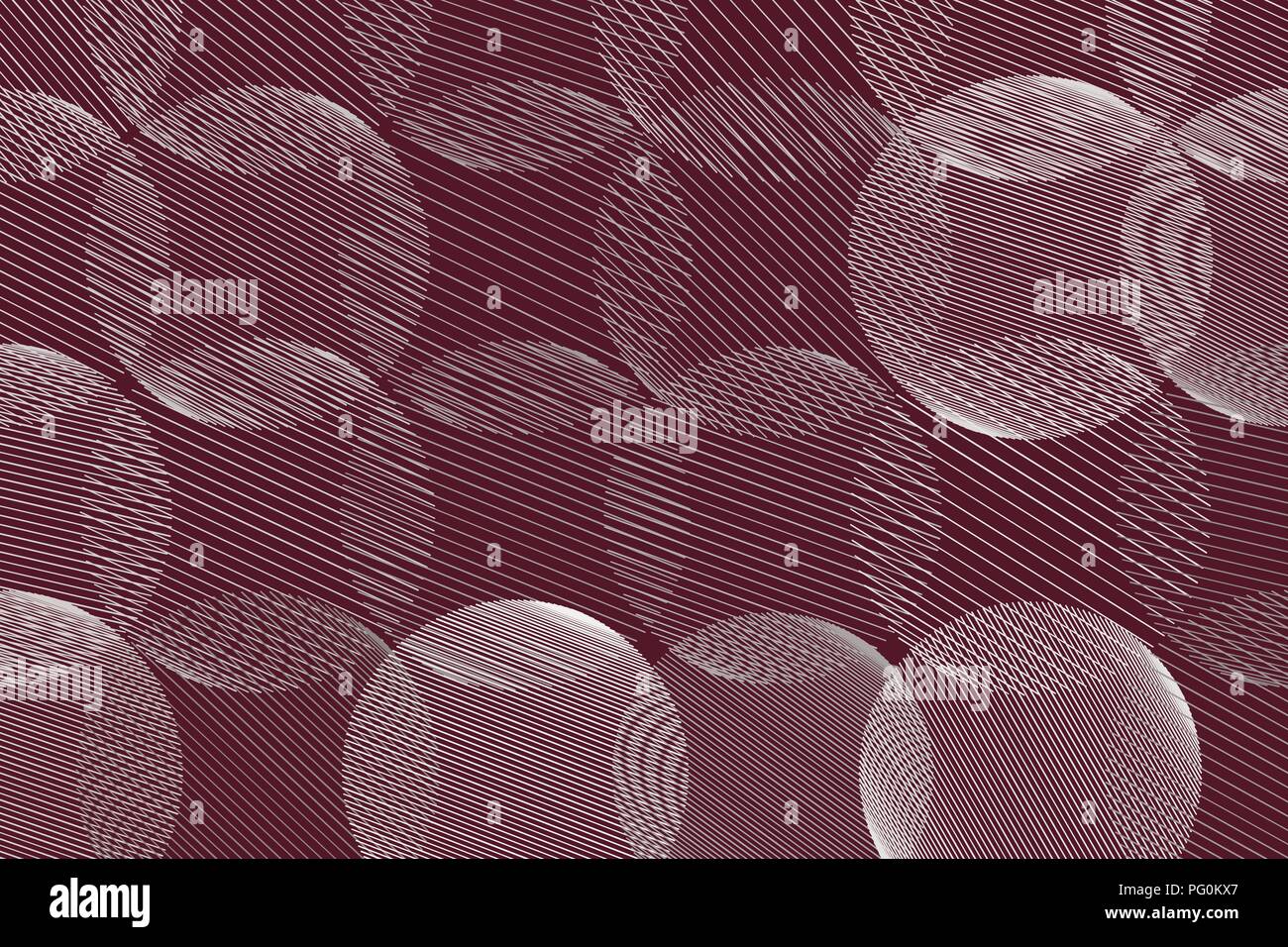 Abstract geometric background with shape of messy random line circles ...