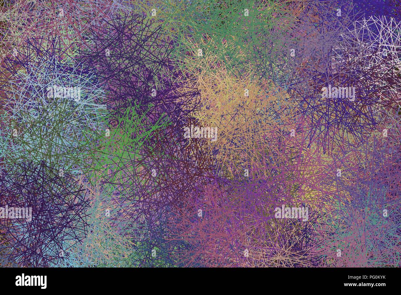 Abstract geometric background with shape of messy random line circles ...