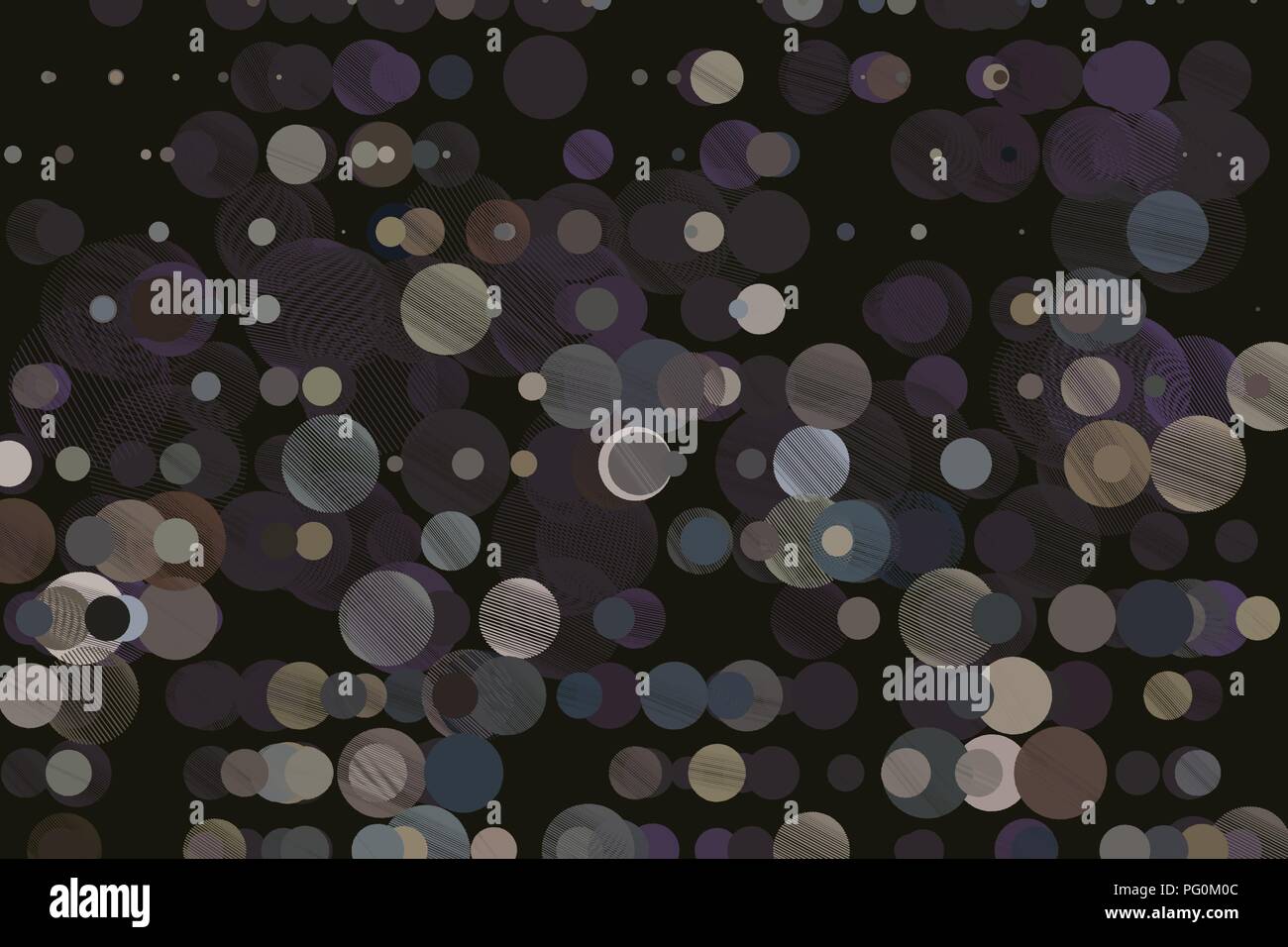 Abstract geometric background with shape of messy random line circles ...