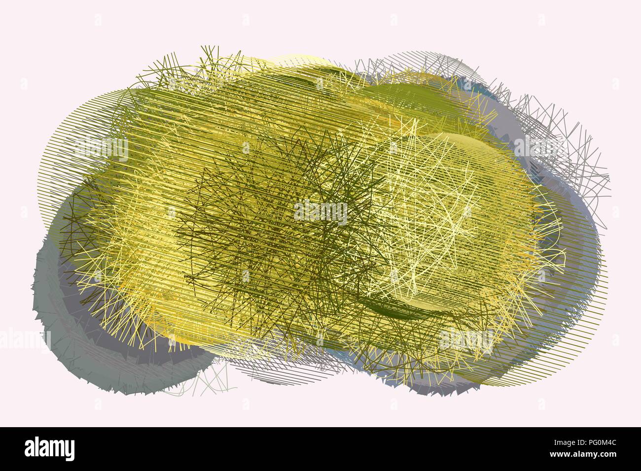 Abstract Conceptual Geometric Messy Random Line Circles Pattern Good For Web Page Graphic