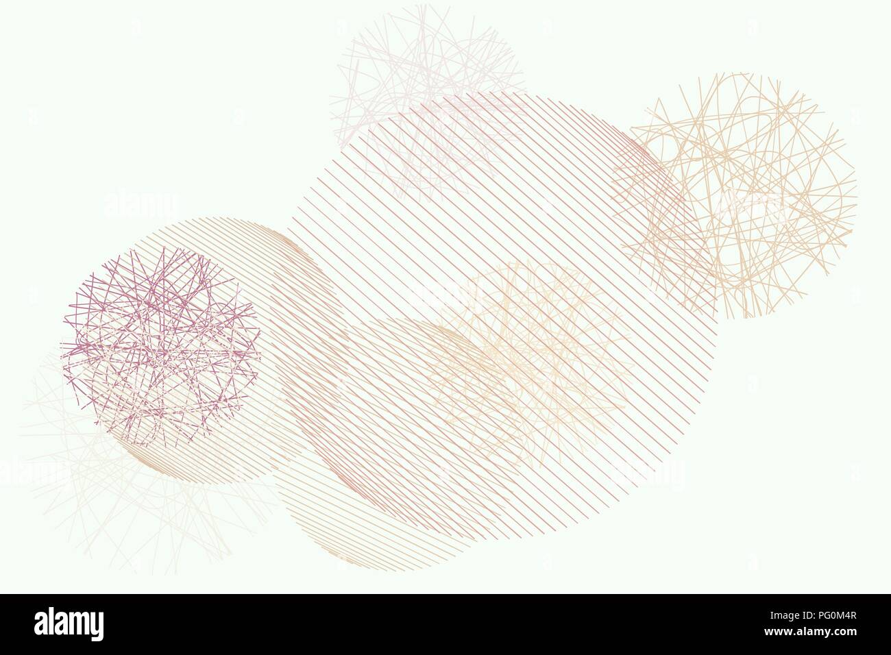 Abstract colored geometric messy random line circles pattern. Good for ...