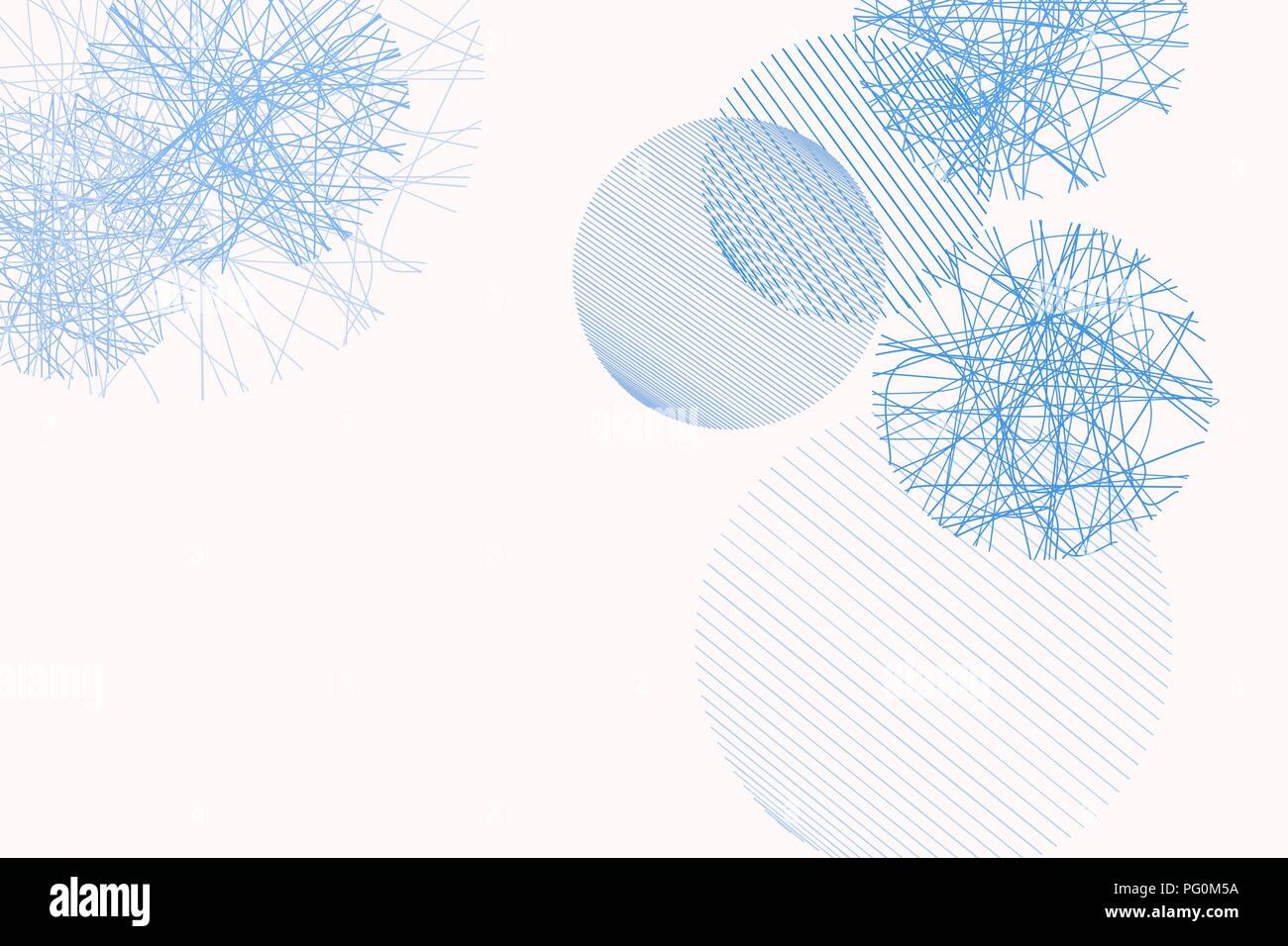 Background abstract geometric messy random line circles pattern for ...