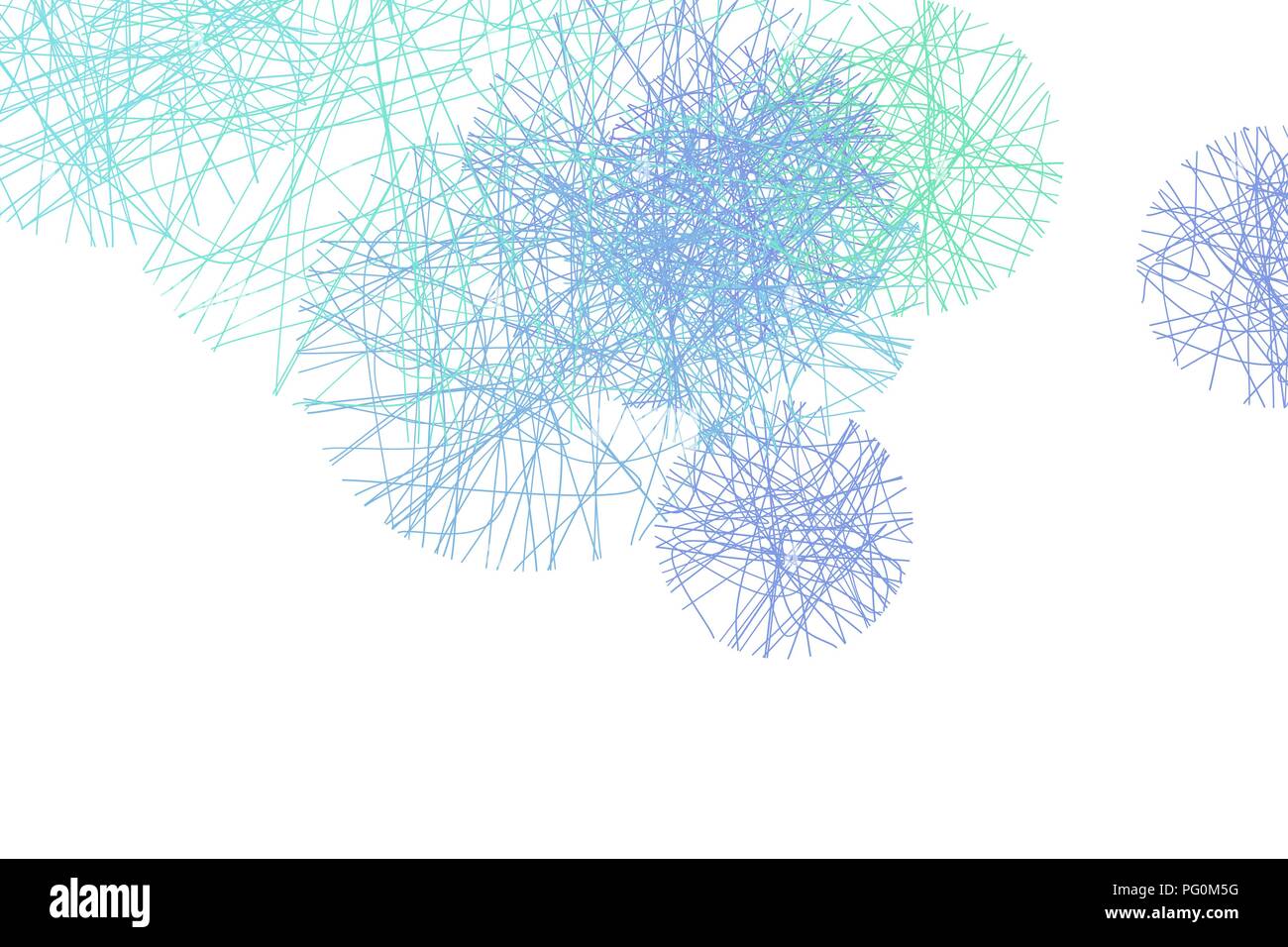 Abstract geometric background with shape of messy random line circles ...