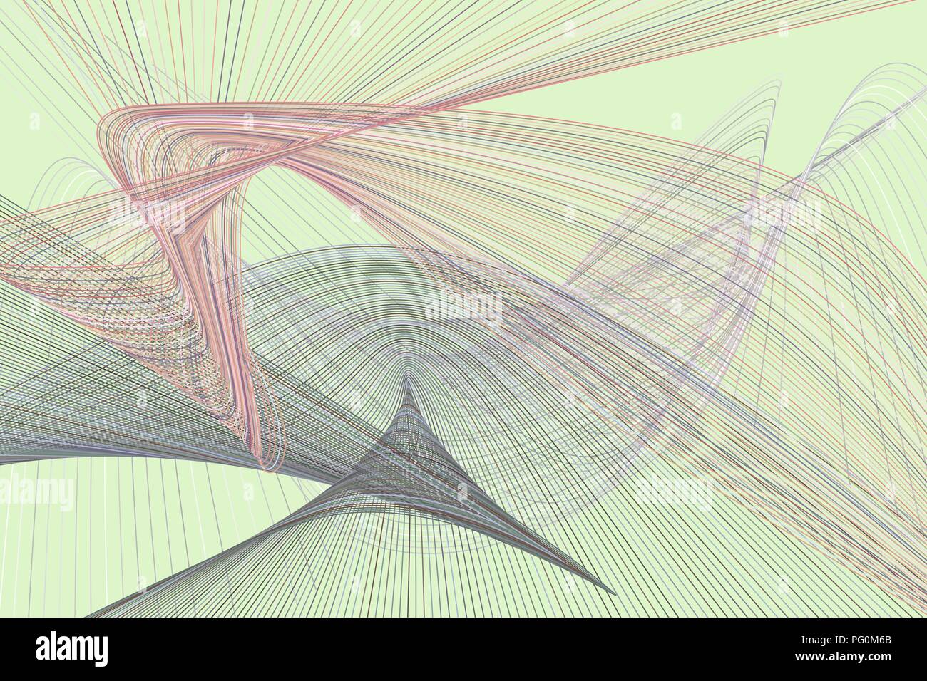 Geometric Conceptual Background Line And Curve Pattern For Design Vector