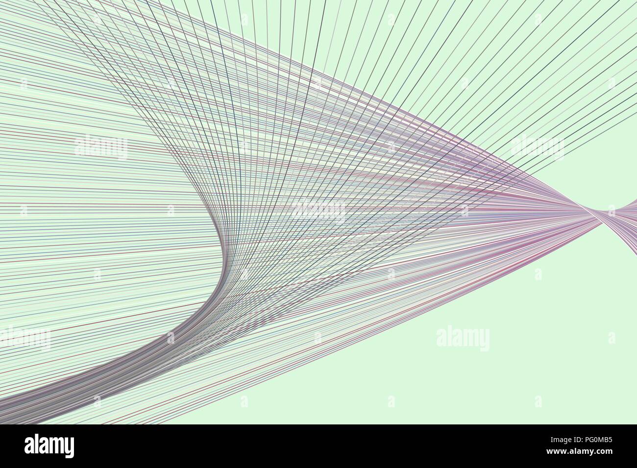 Abstract Line And Curve Geometric Pattern Colorful And Artistic For