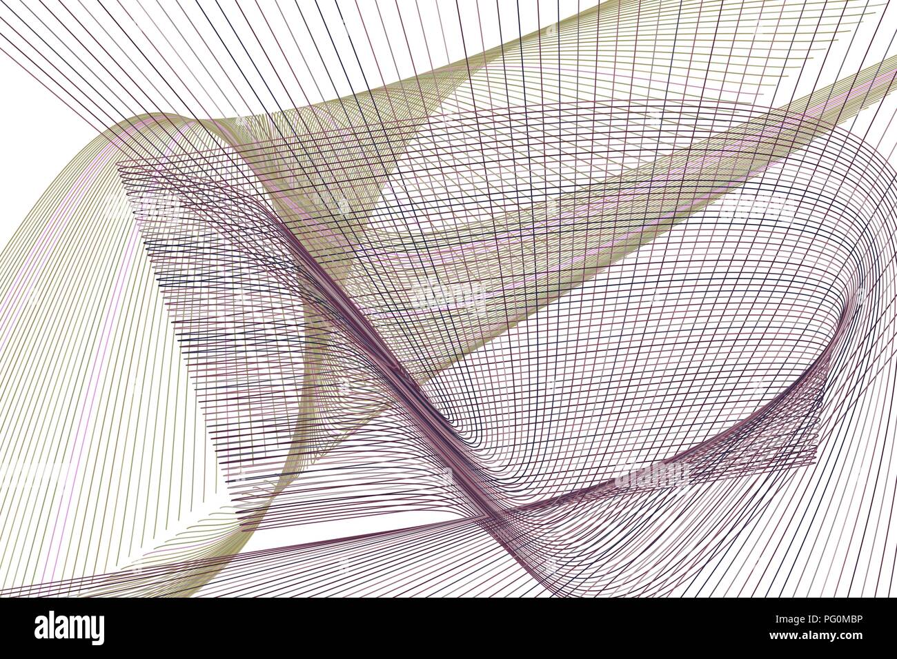 Abstract Geometric Background With Shape Of Line And Curve Pattern