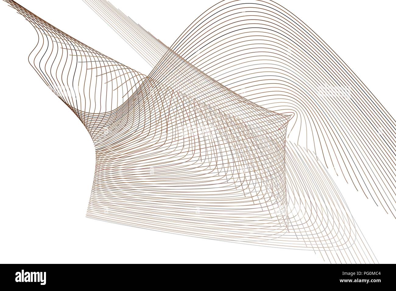 Abstract Line And Curve Geometric Pattern Colorful And Artistic For