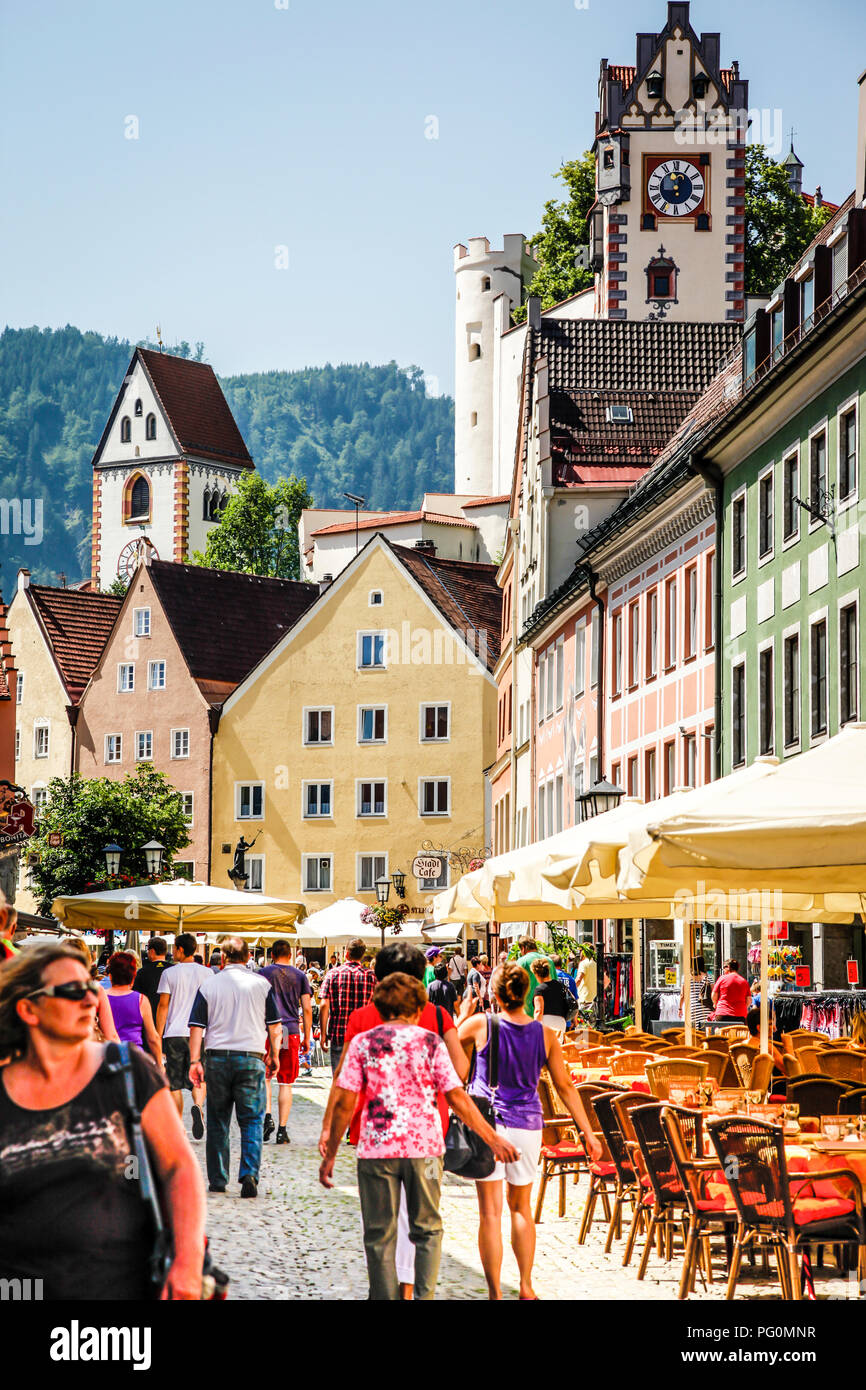 Fussen at the romantic street hi-res stock photography and images - Alamy
