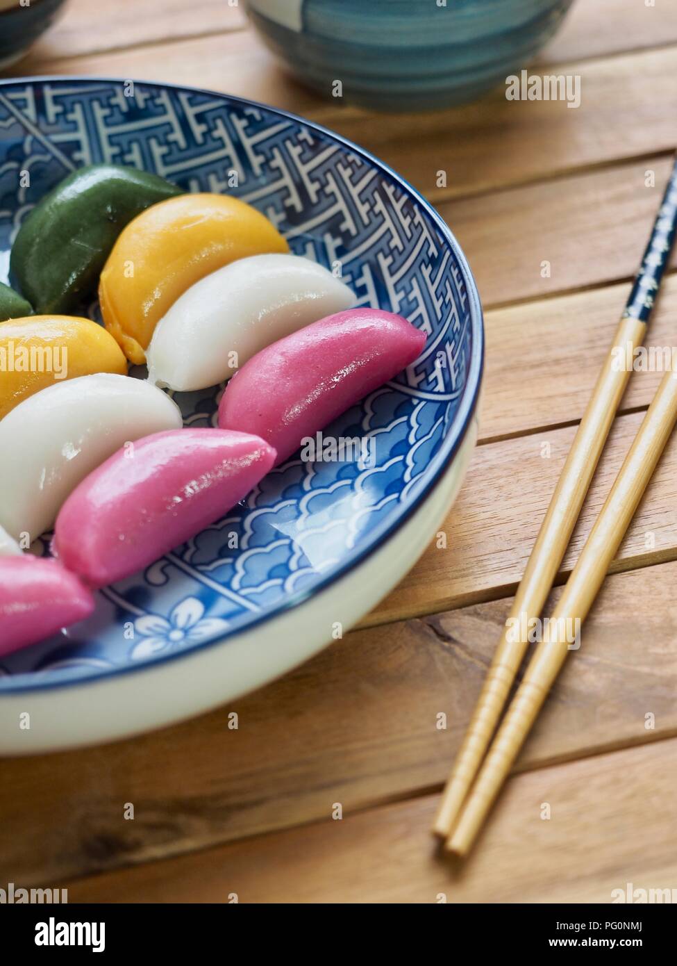 Korean food Songpyeon, half-moon-shaped rice cake Stock Photo - Alamy