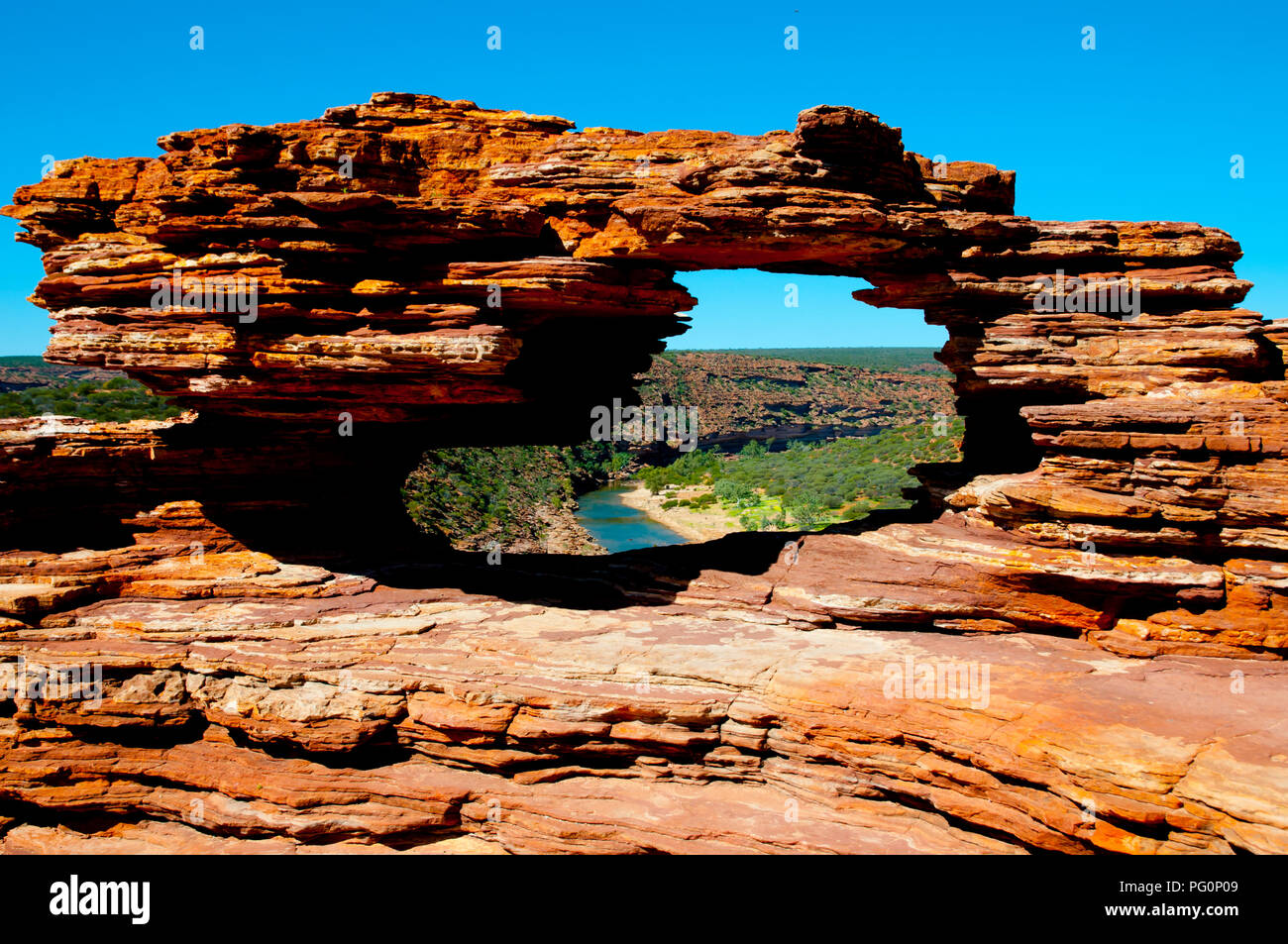 Nature Window - Kalbarri National Park - Australia Stock Photo - Alamy
