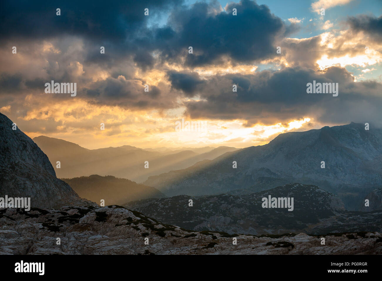 Dramatic Sunrise at the Steinernes Meer in Salzburger Land, Austria ...
