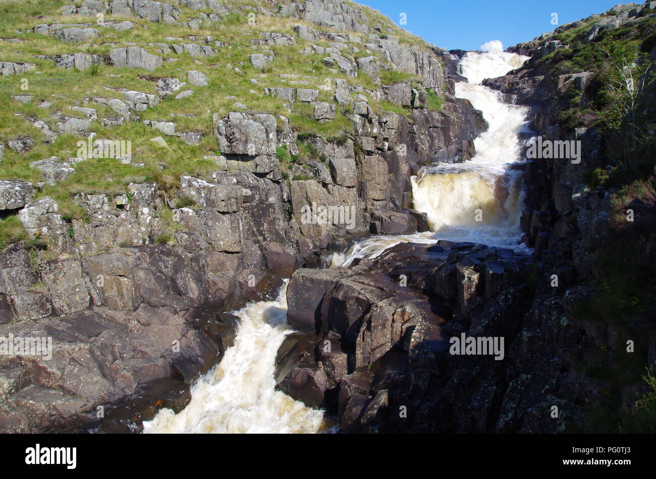 Cauldron Snout waterfall @ River Tees. John o' groats (Duncansby head ...