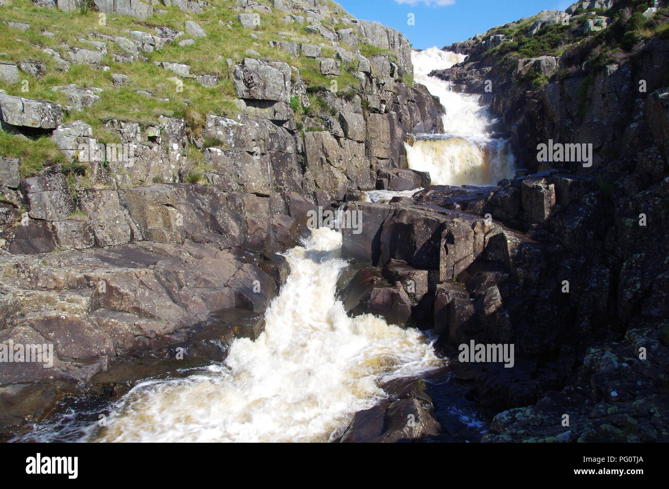 Cauldron Snout waterfall @ River Tees. John o' groats (Duncansby head ...