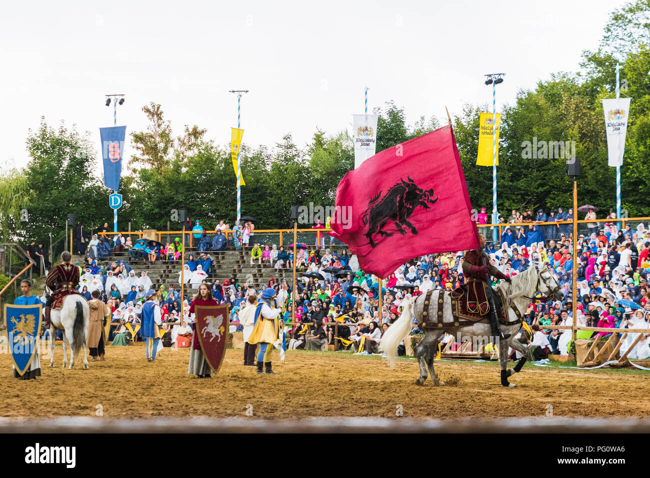 Medieval tournament with knights, performances, shows, food and drink ...