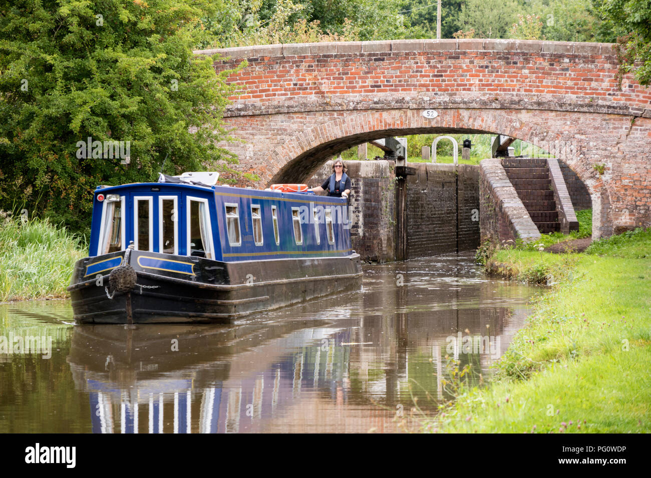 The Tardebigge flight of locks on the Worcester and Birmingham canal ...