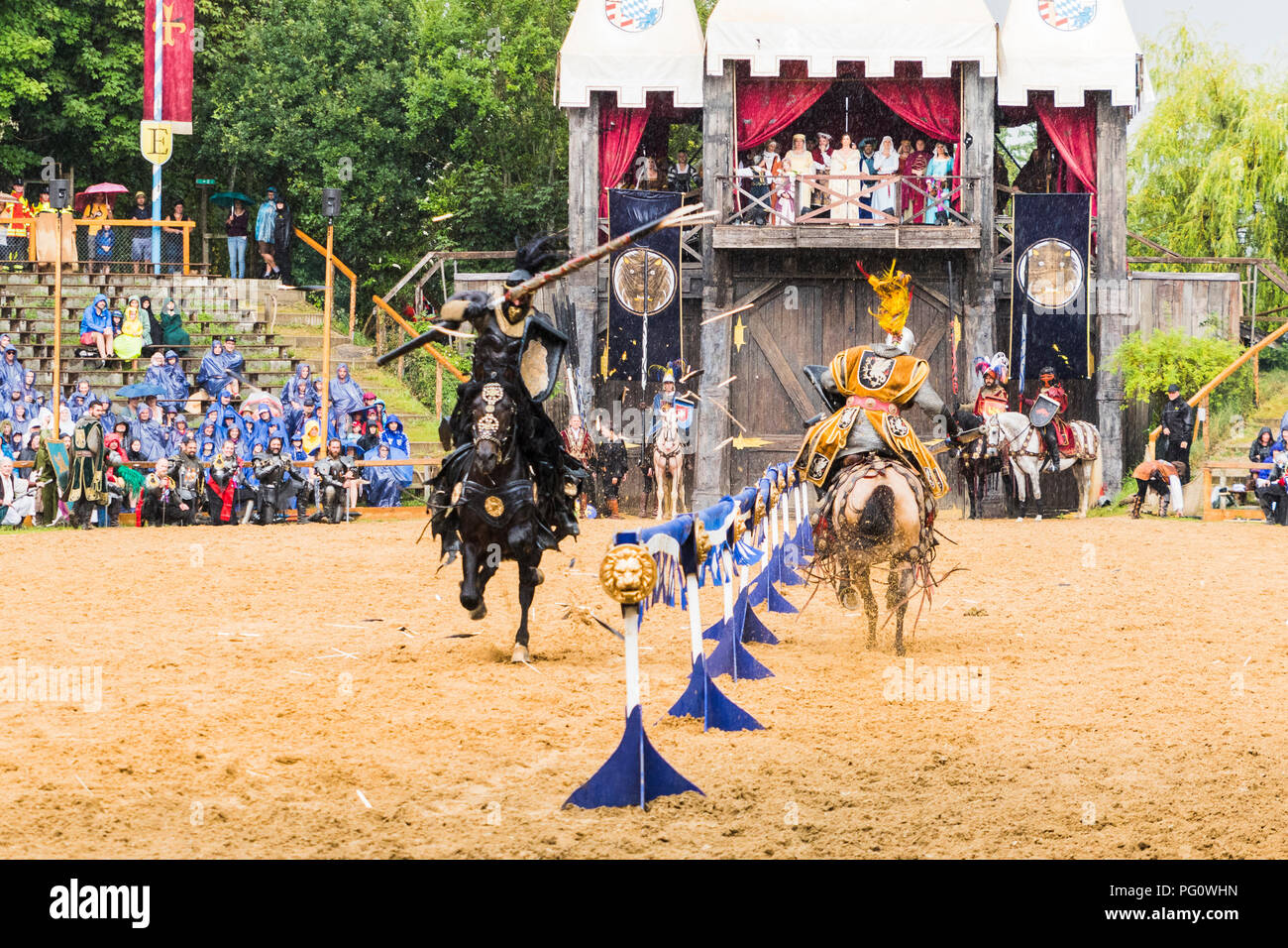 Medieval tournament with knights, performances, shows, food and drink ...