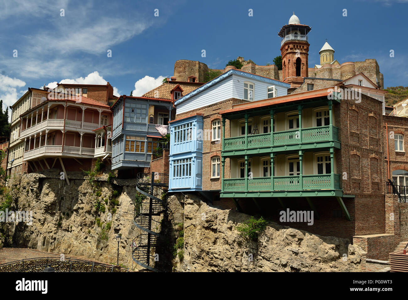 Wooden balconies tbilisi hi-res stock photography and images - Alamy