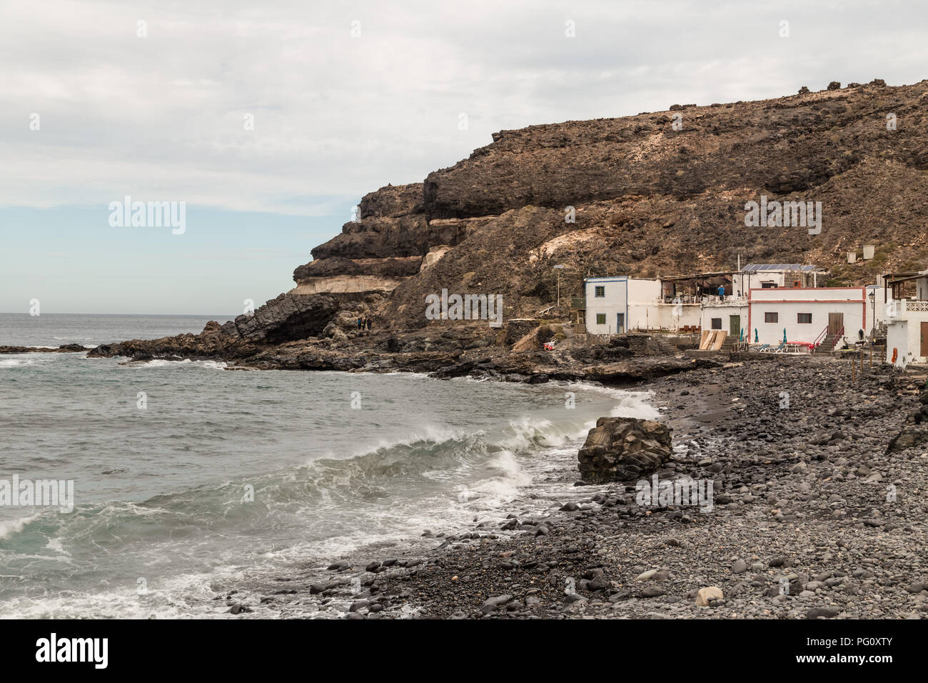 Traditional fishing houses in Puertito de Los Molinos, Fuerteventura ...