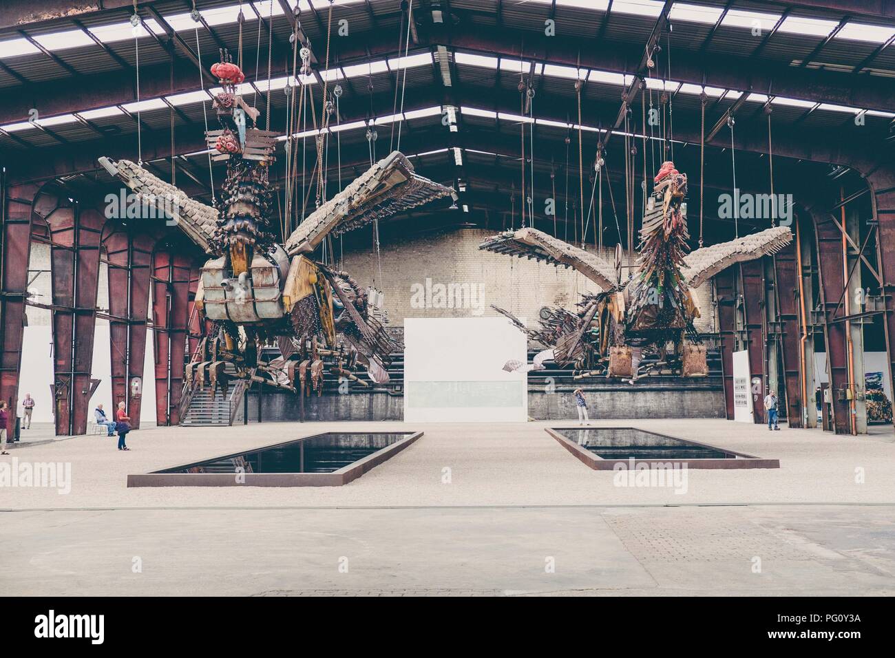 Xu Bing "Phoenix" at NordArt art exhibition 2018, Buedelsdorf, Germany ...