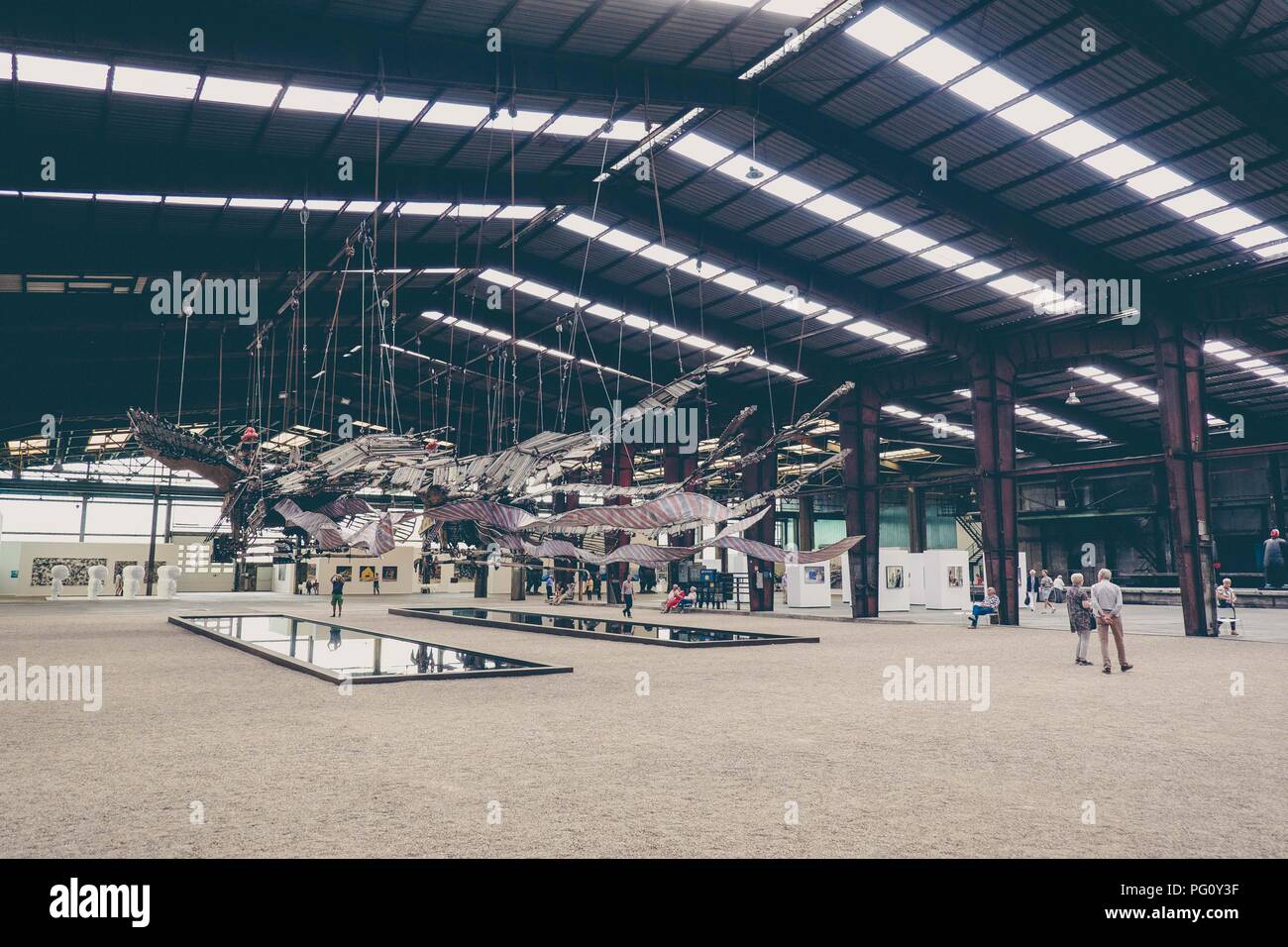 Xu Bing "Phoenix" at NordArt art exhibition 2018, Buedelsdorf, Germany ...