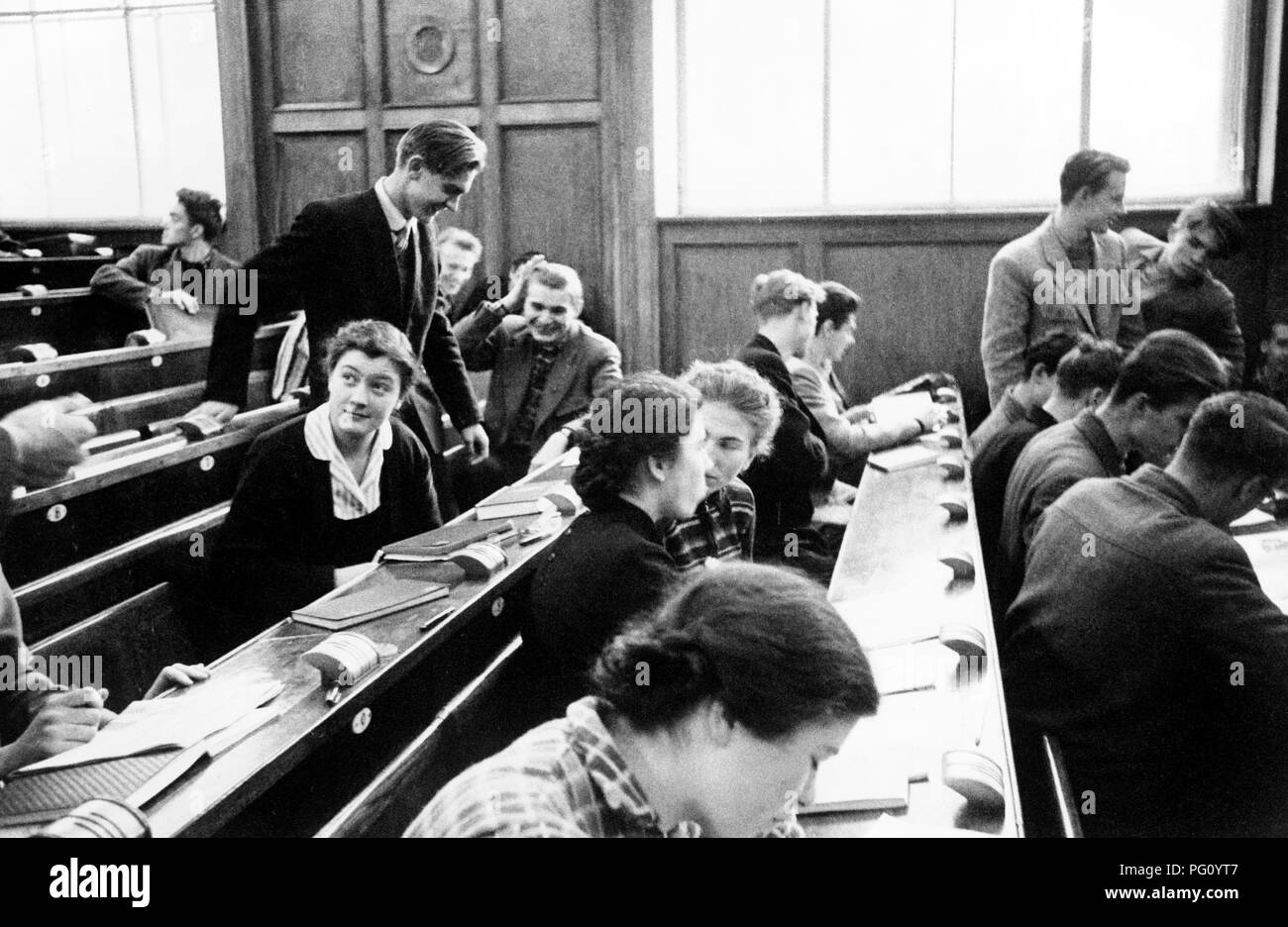 moscow, university, students in the classroom, 1960 Stock Photo - Alamy