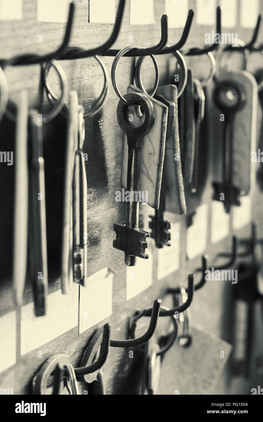 Old prison keys hi-res stock photography and images - Alamy